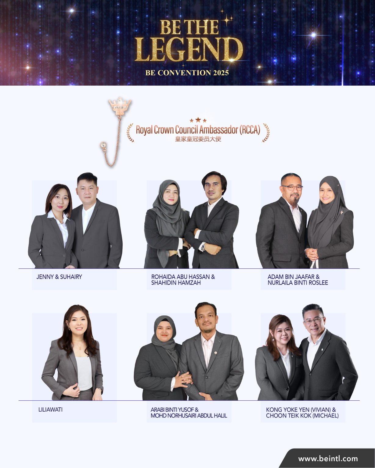 BE THE LEGEND CONVENTION ACHIEVERS 2025 - BE International Sdn Bhd